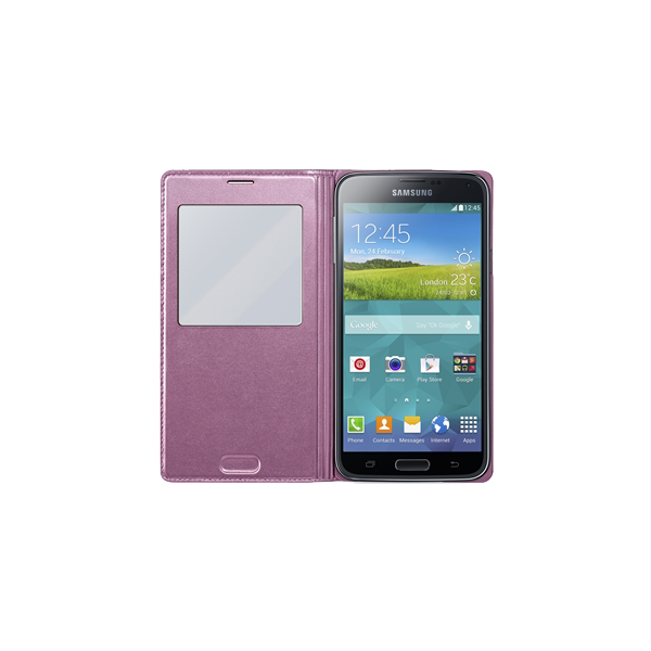 Samsung coperta s-view S5 roz EF-CG900BPEGWW